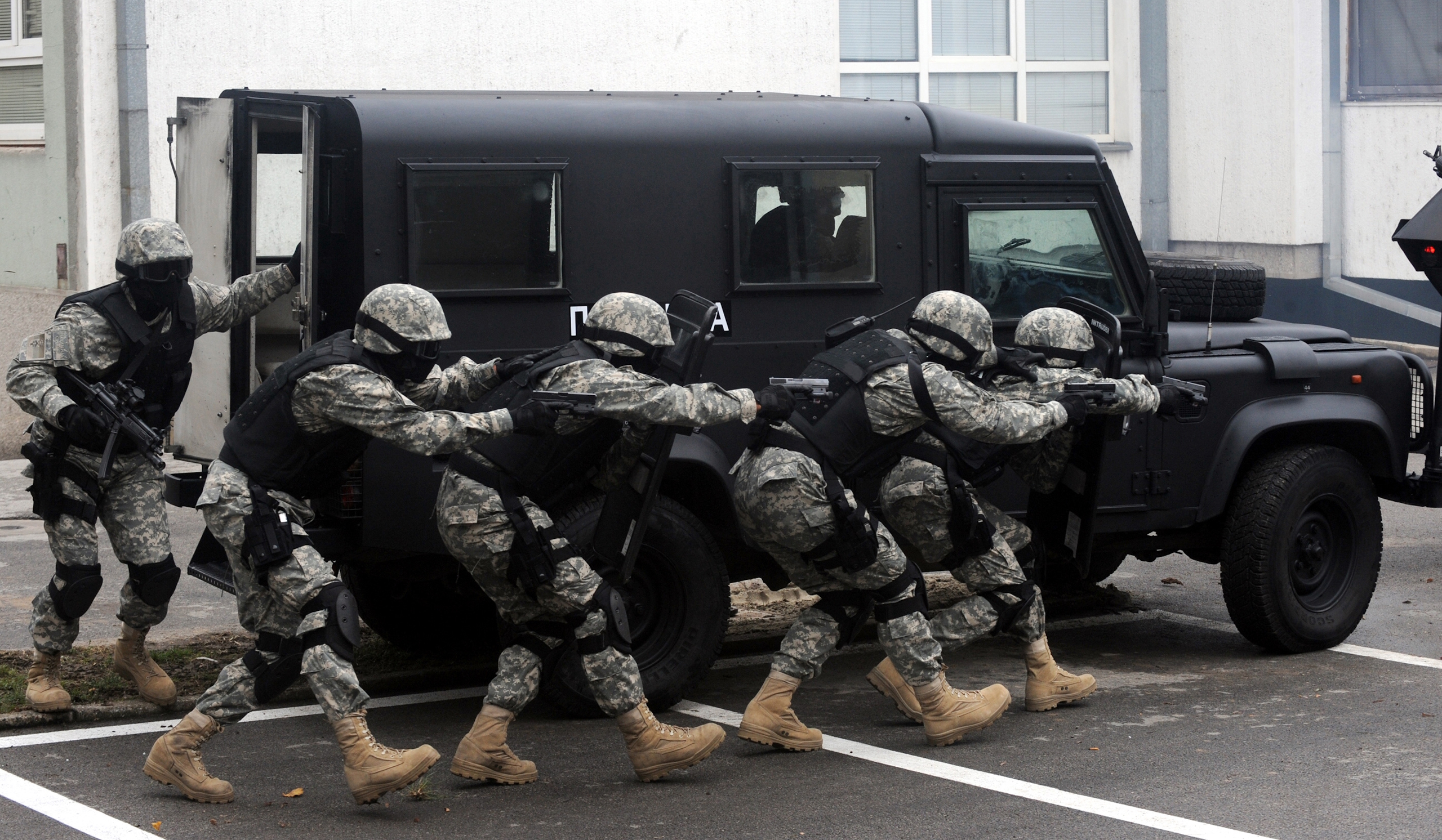 Testing of bulletproof vests and gear