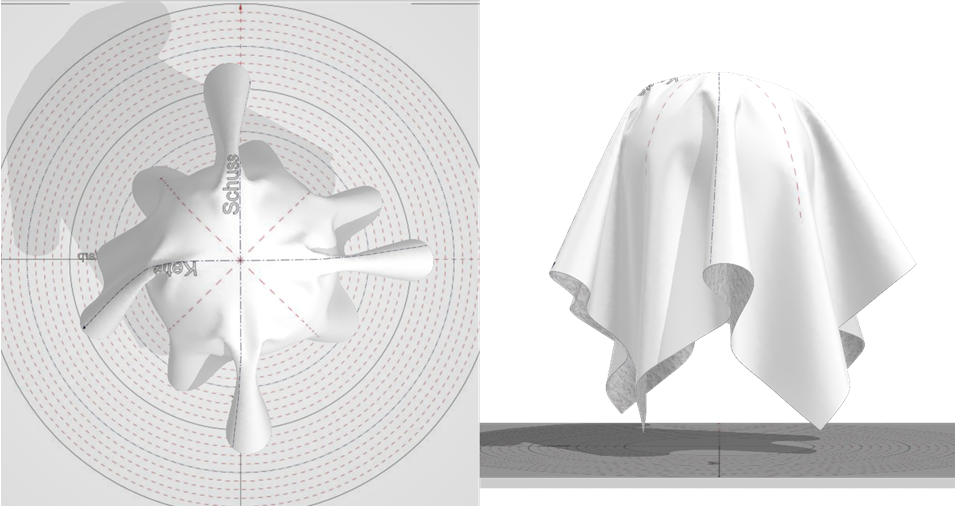 Digital material parameters for a realistic 3D simulation - Hohenstein